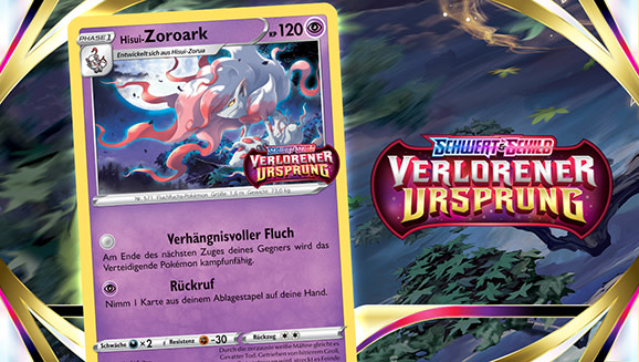Erhalte eine Pokémon-Sammelkartenspiel-Promokarte mit Hisui-Zoroark der ...