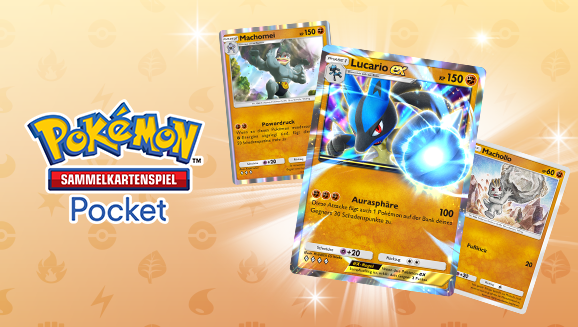 Ein massiver Auflauf von Kampf-Pokémon in Pokémon-Sammelkartenspiel-Pocket