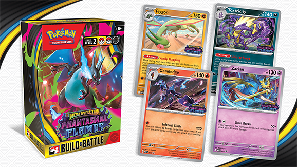 Get a Pokémon TCG: Mega Evolution—Phantasmal Flames Build & Battle Box ...