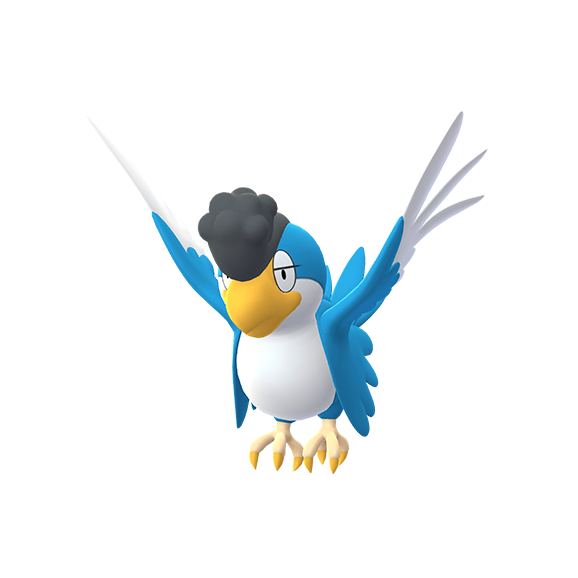 Squawkabilly marca presença no evento Táxi Aéreo do Pokémon GO