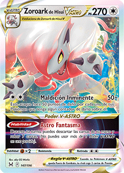 Zoroark de Hisui V-ASTRO y mucho más en Espada y Escudo-Origen Perdido ...