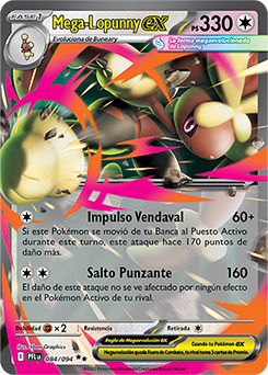 Mega-Lopunny ex y más Pokémon de la expansión Megaevolución-Llamaradas ...