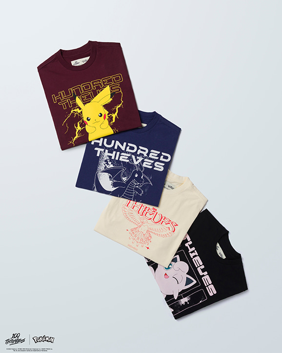 The Pokémon + 100 Thieves ’25 Collection Is Now Available