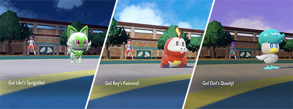 Get Liko’s Sprigatito, Dot’s Quaxly, and Roy’s Fuecoco in Your Pokémon ...