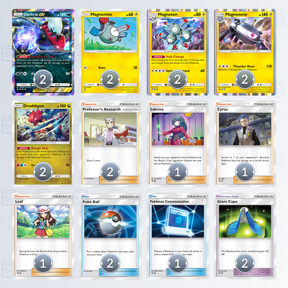 Pokémon TCG Pocket: Darkrai ex and Magnezone Deck List Strategy